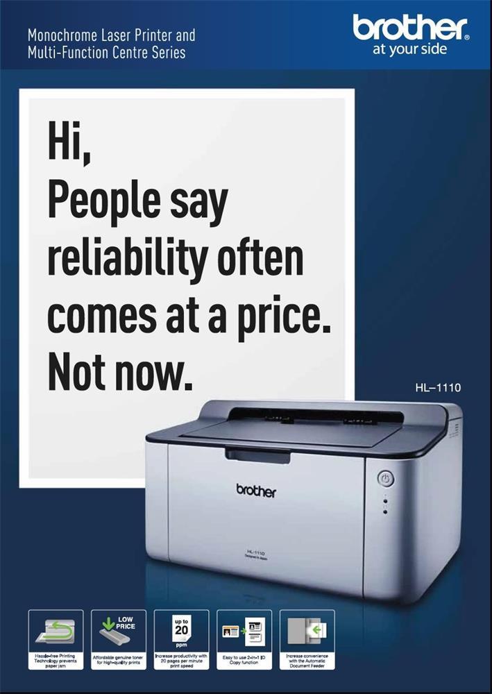 Brother HL-1110 Mono Laser Printer HL-1110 | shopping express online