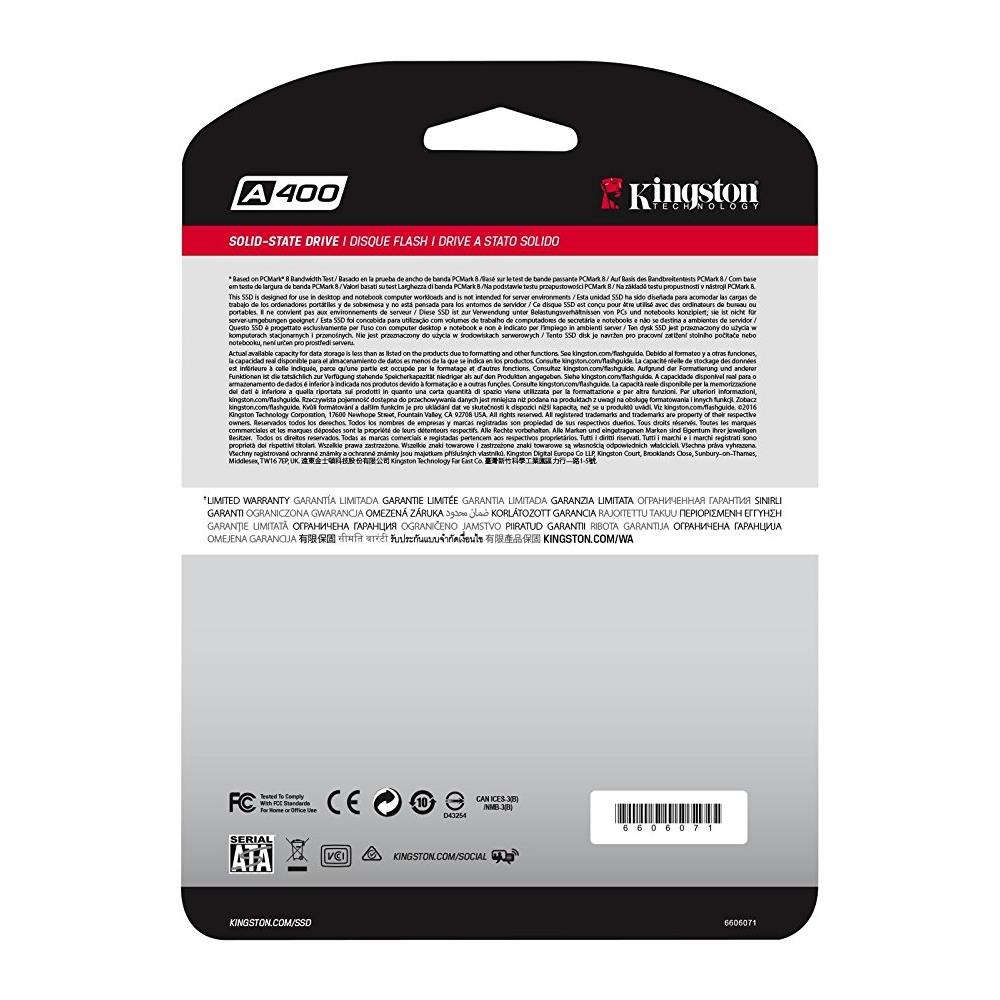Kingston A400 120GB 2.5" 7mm SATA III SSD SA400S37120G | shopping ...