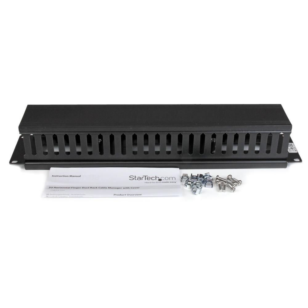 StarTech Black 2U Horizontal Server Rack Finger Du CMDUCT2U | shopping ...