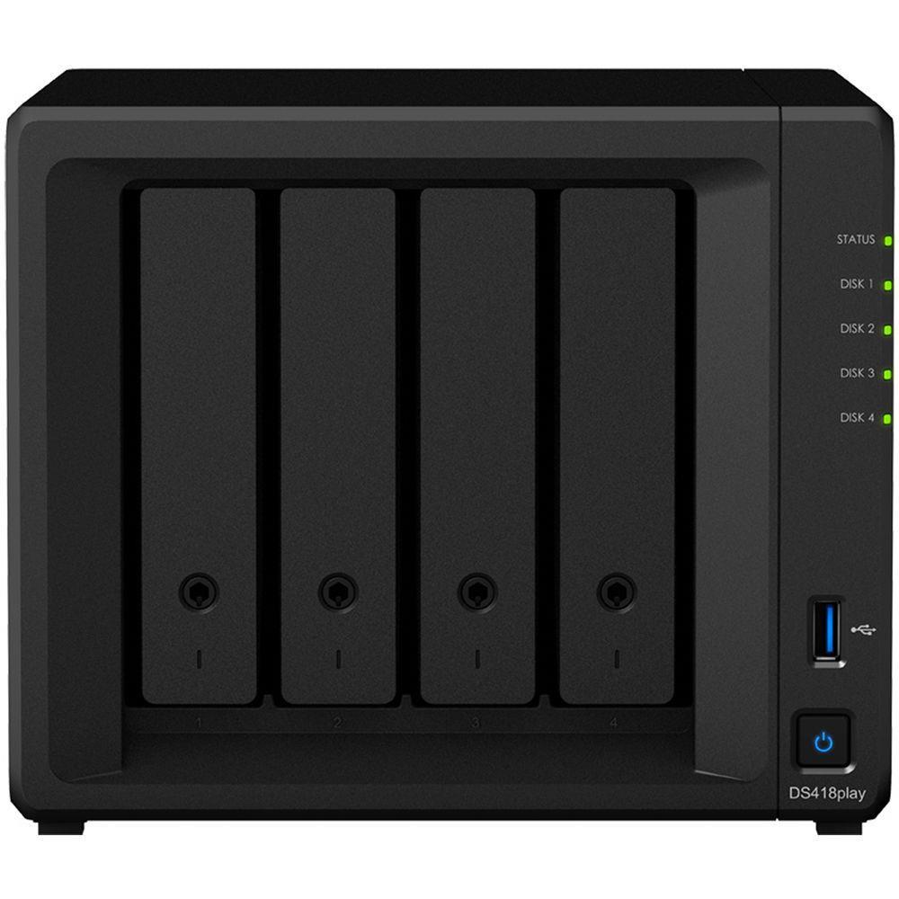 Synology DiskStation DS418Play 2GB 4 Bay 4K Stream DS418Play | shopping ...