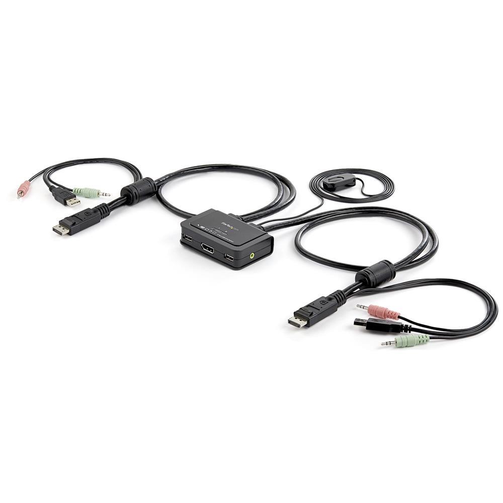 StarTech 2-Port USB DisplayPort Cable KVM Switch w SV211DPUA | shopping ...