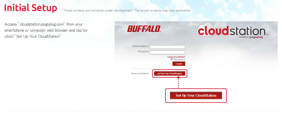 Buffalo 60 Second Cloud Setup