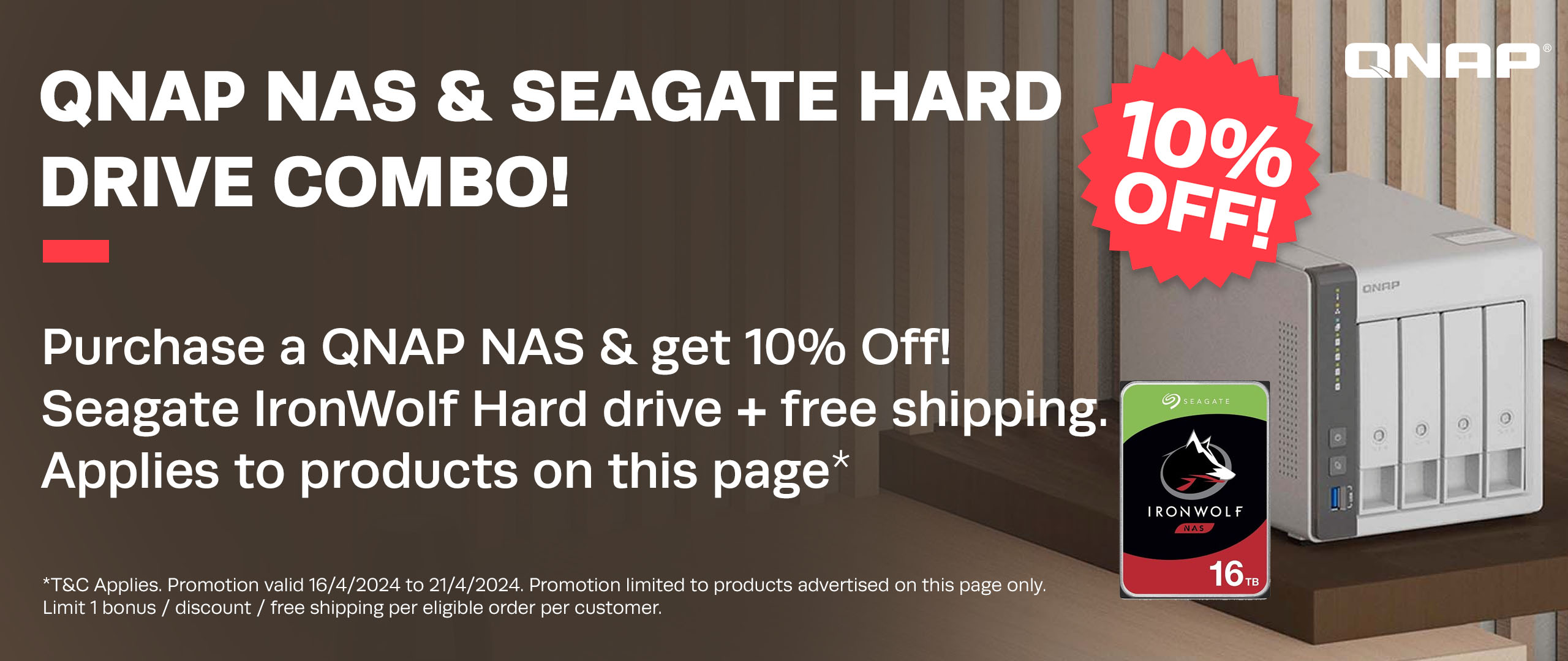 All products QNAP NAS IronWolf IronWolf Pro NAS add ons